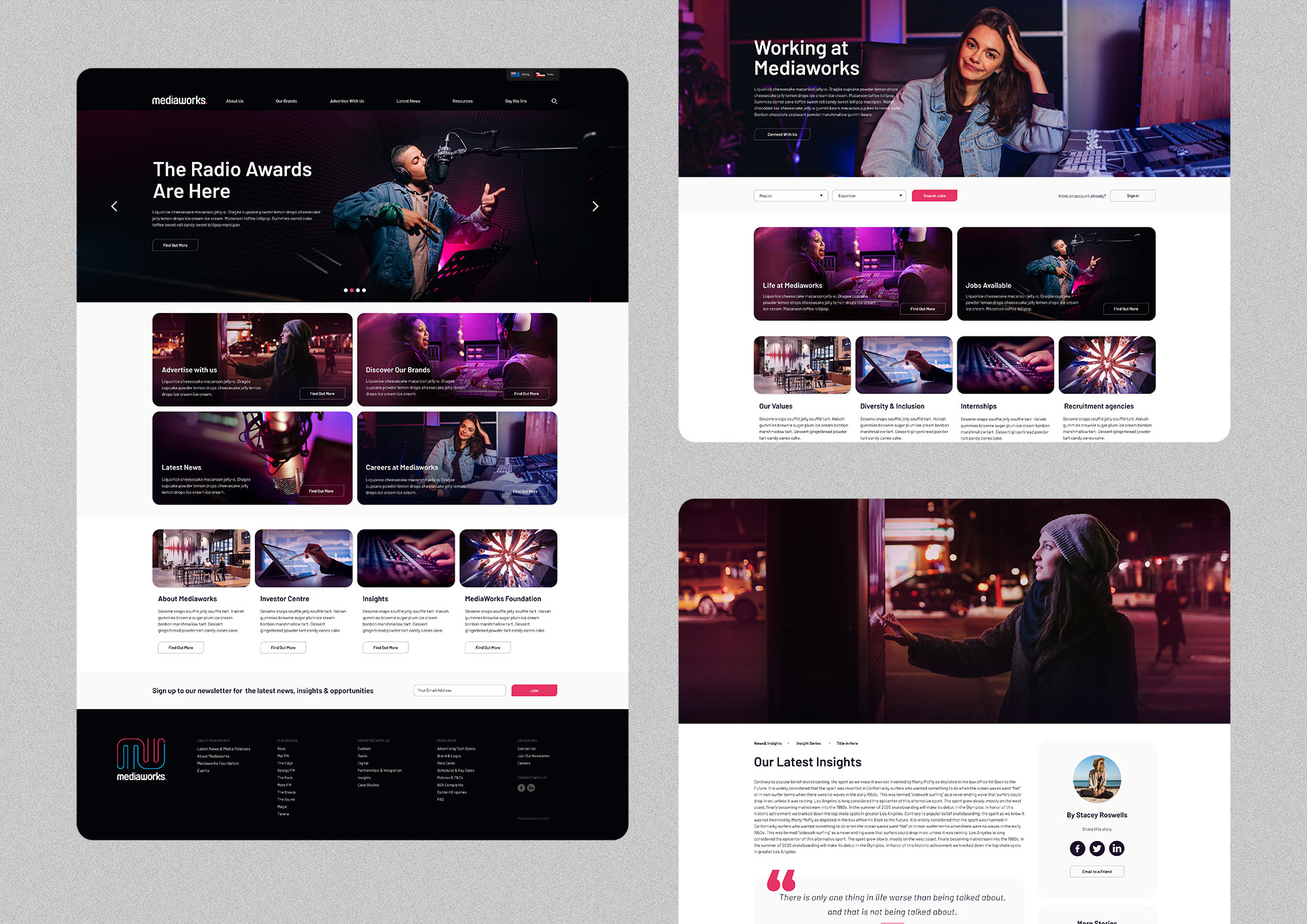 MediaWorks Corporate Site - Klaxon - Jacob Slack